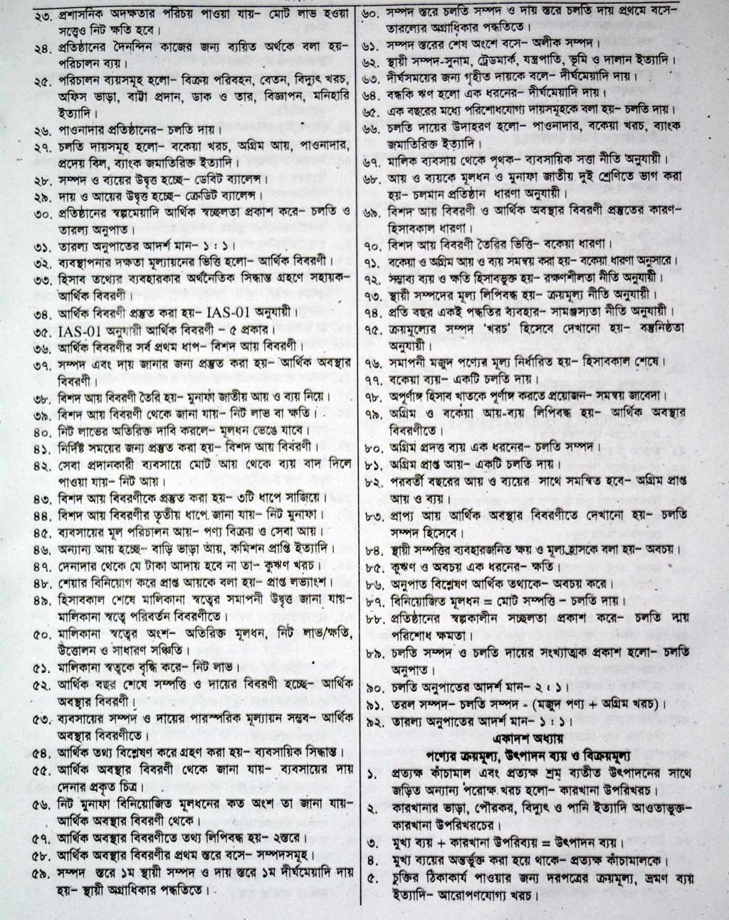 SSC Accounting Model Question - 01