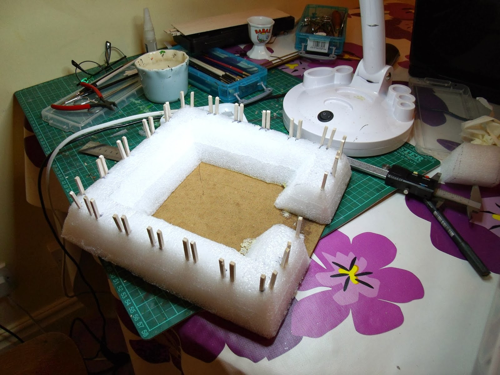 Mitch's Wargaming and Modelmaking: Fortlet - Walls for a Watchtower