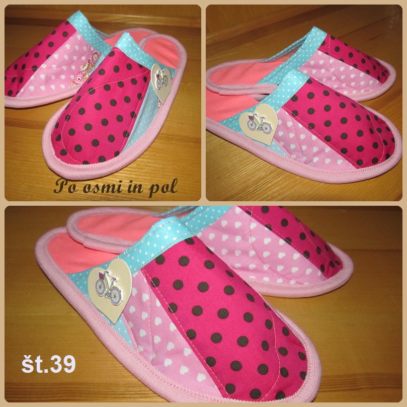 po osmi in pol: Crazy patchwork copati ....