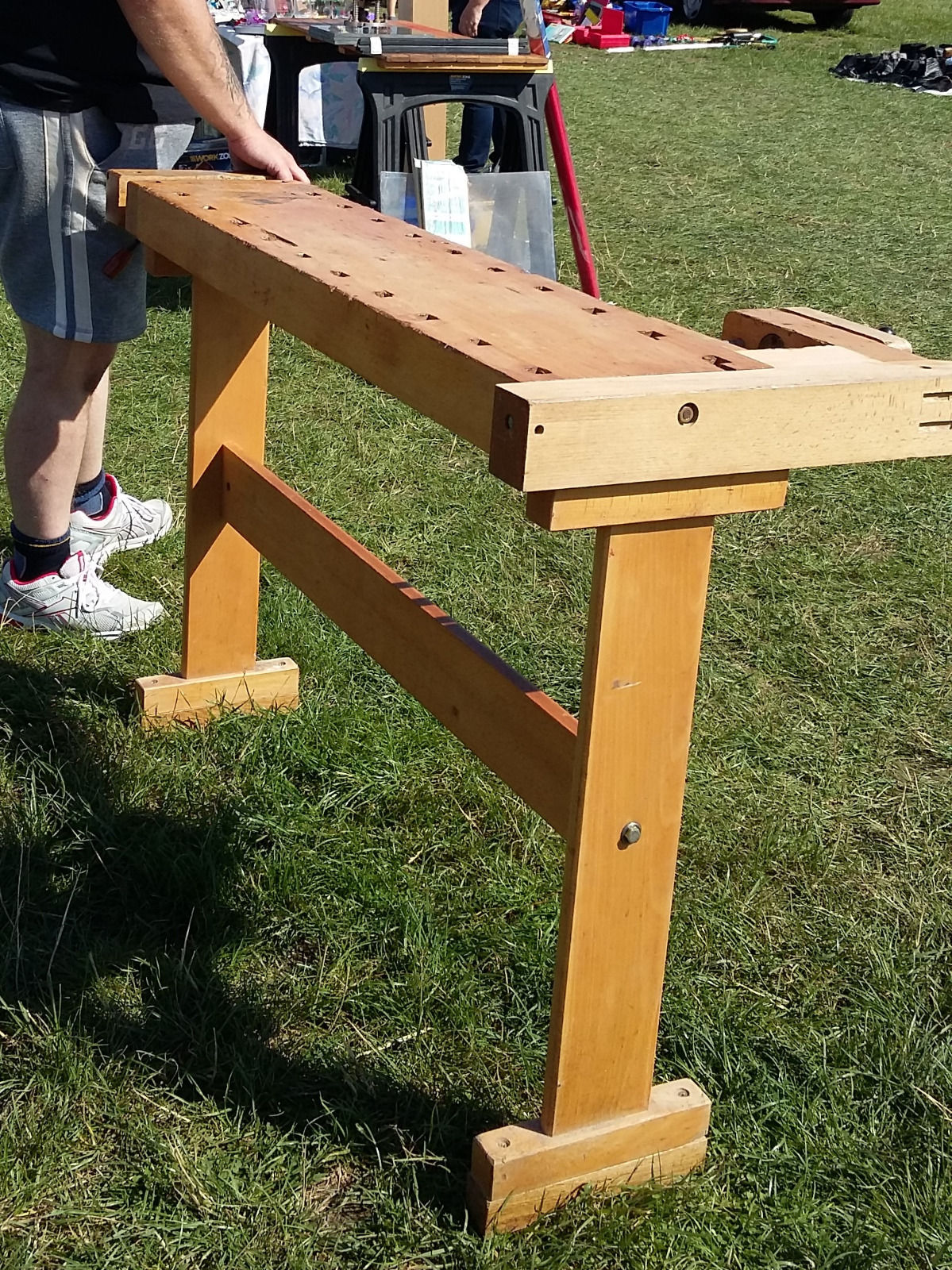 David Barron Furniture: Two Legged Work Bench on E Bay!