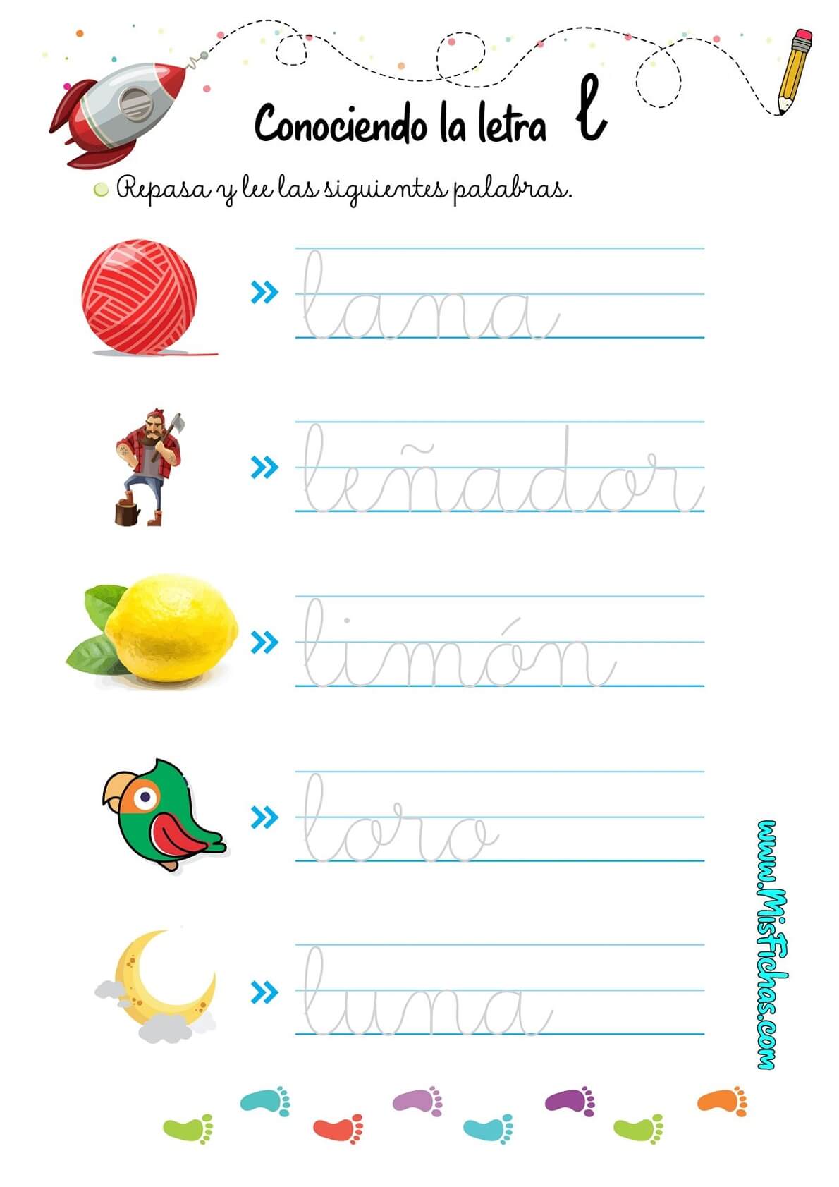 Fichas para Sílabas La Le Li Lo Lu | Materiales Educativos para Maestras