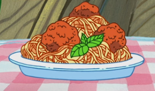 Cartoon Foods And Drinks: Spongebob - Spaghetti