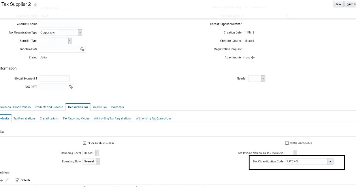 Oracle Application's Blog: How tax is defaulting from Supplier or from ...