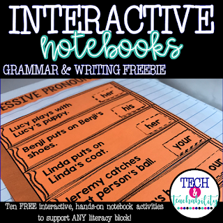 Grammar and Writing Interactive Notebook Freebie!! - Tech and Teachability