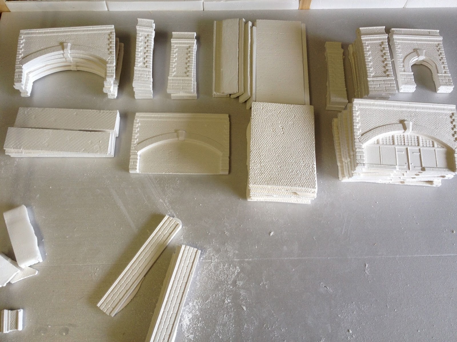 Christmas Trains: Week 2.1. Werkstatt Sporle Gipsmallen