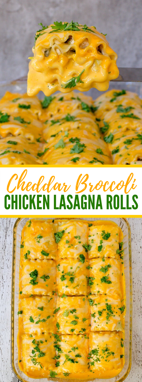 CHEDDAR BROCCOLI CHICKEN LASAGNA ROLLS #dinner #comfortfood