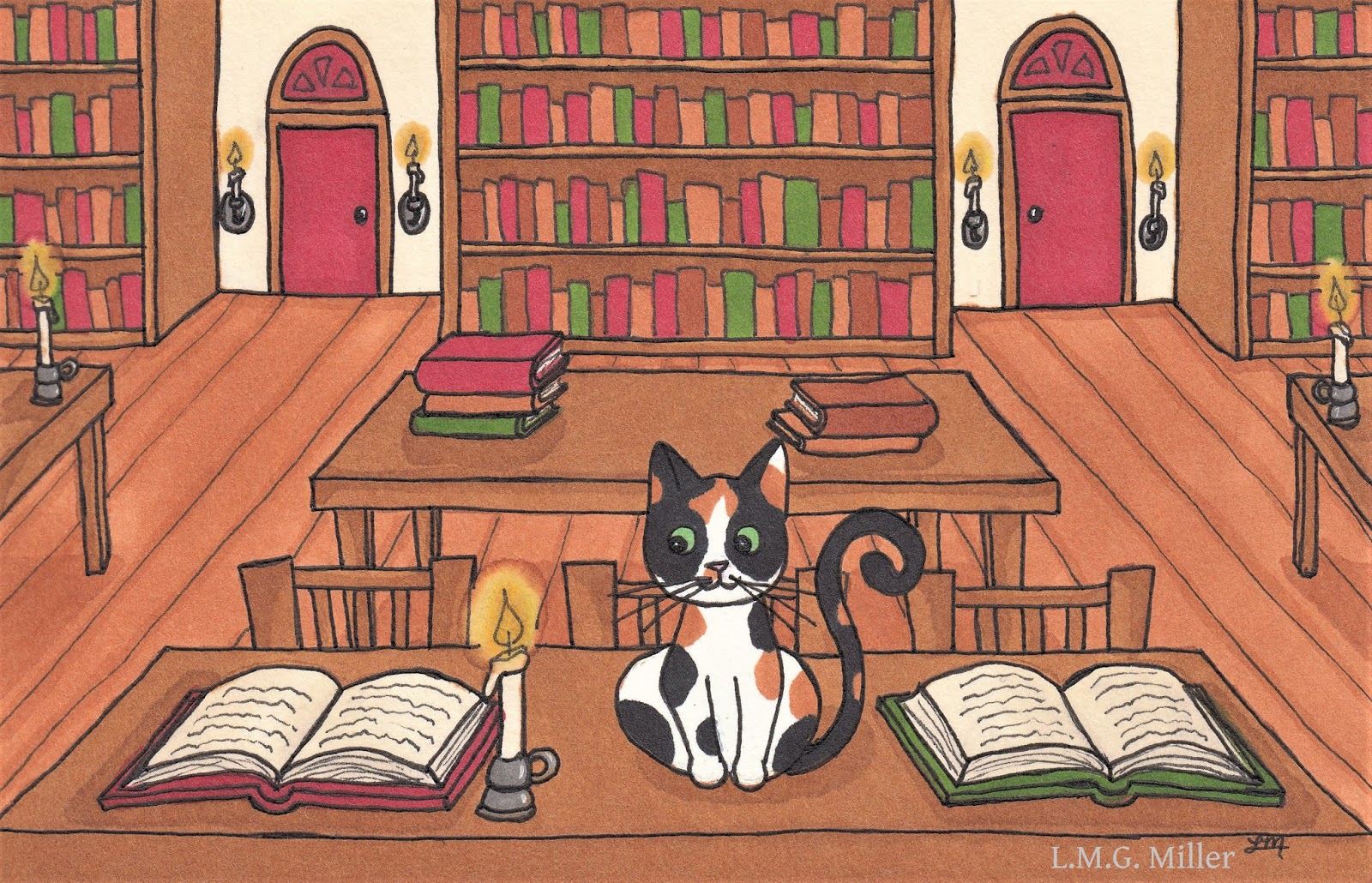 Four-Legged Furballs: Caturday in the Library