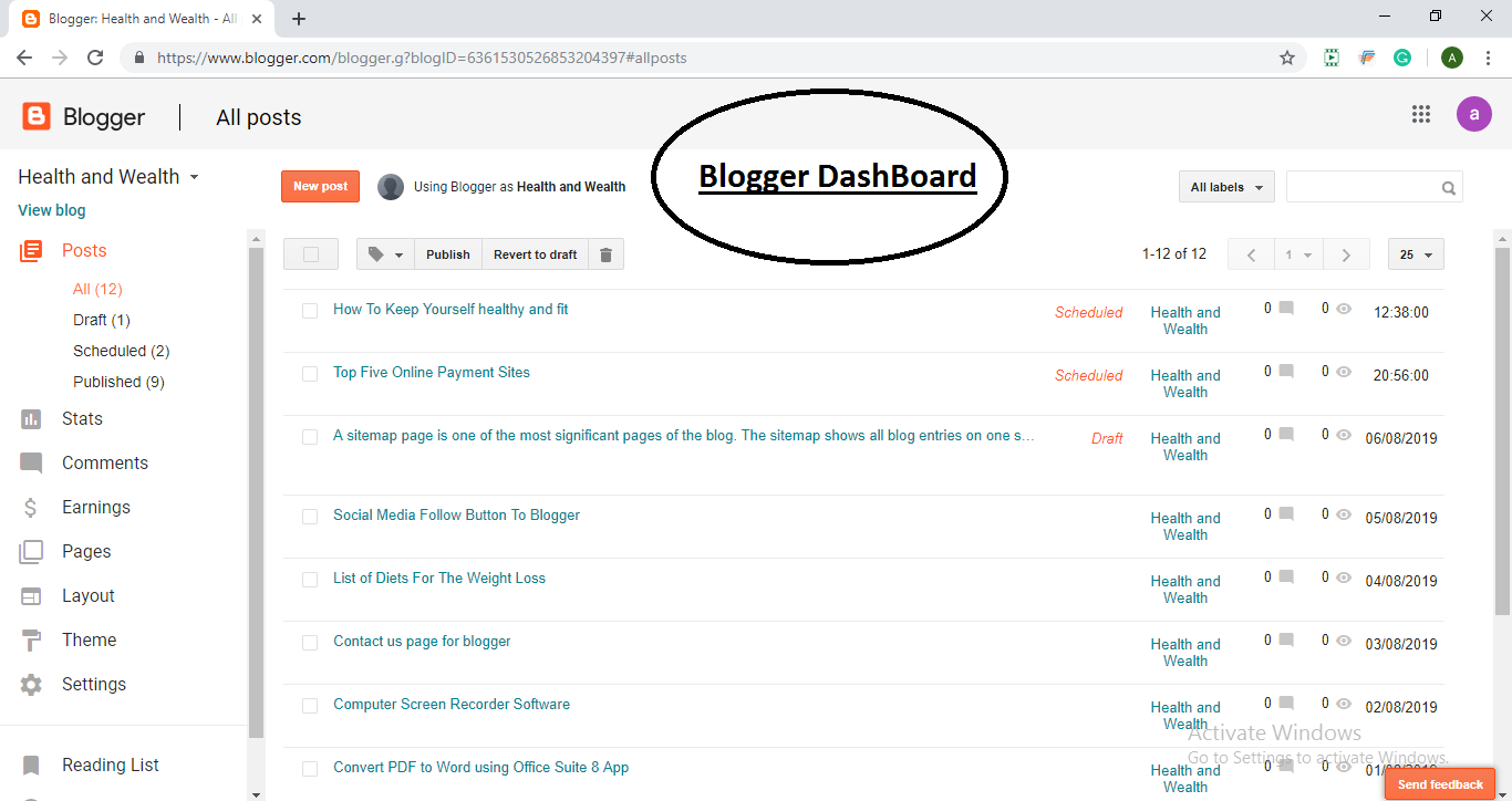 How To Create Sitemap For Blogger - Health and Wealth