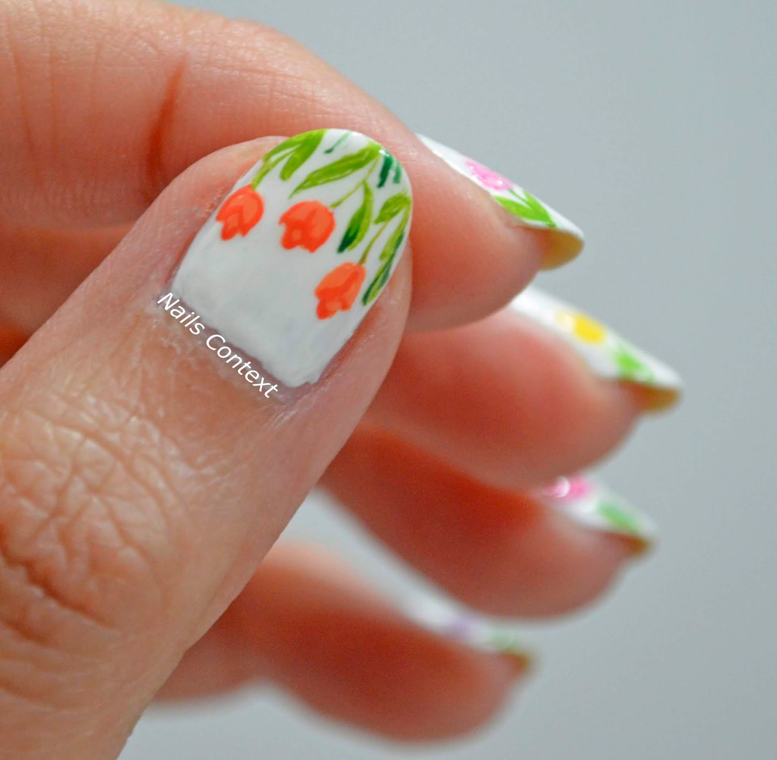 Nails Context: Tulips