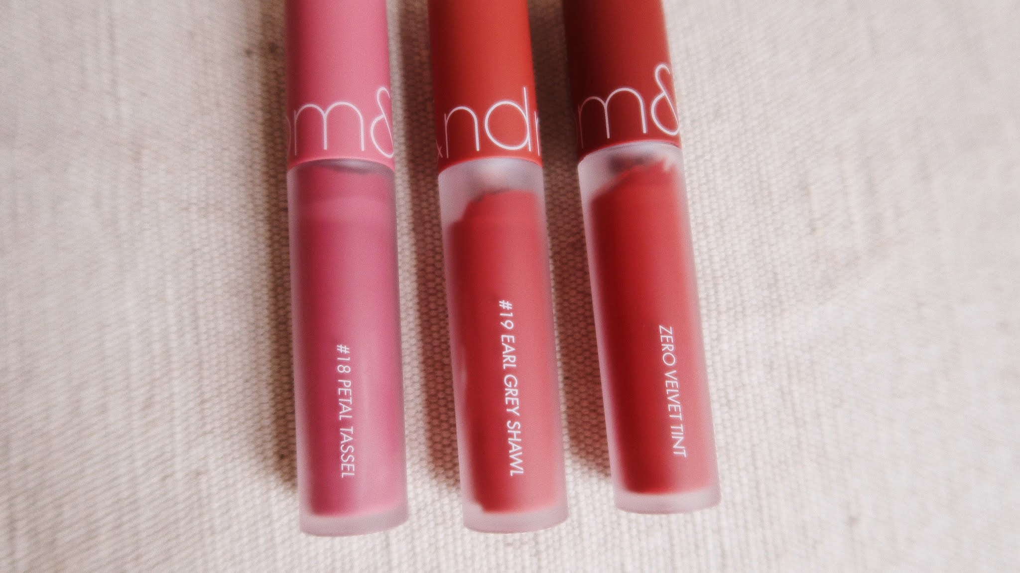 Romand Zero Velvet Tint 2020 F/W Series Review — Giselle Arianne