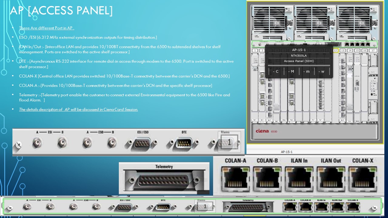 DWDM/OTN: Shelf View of Ciena [6500 ] 14 Slot