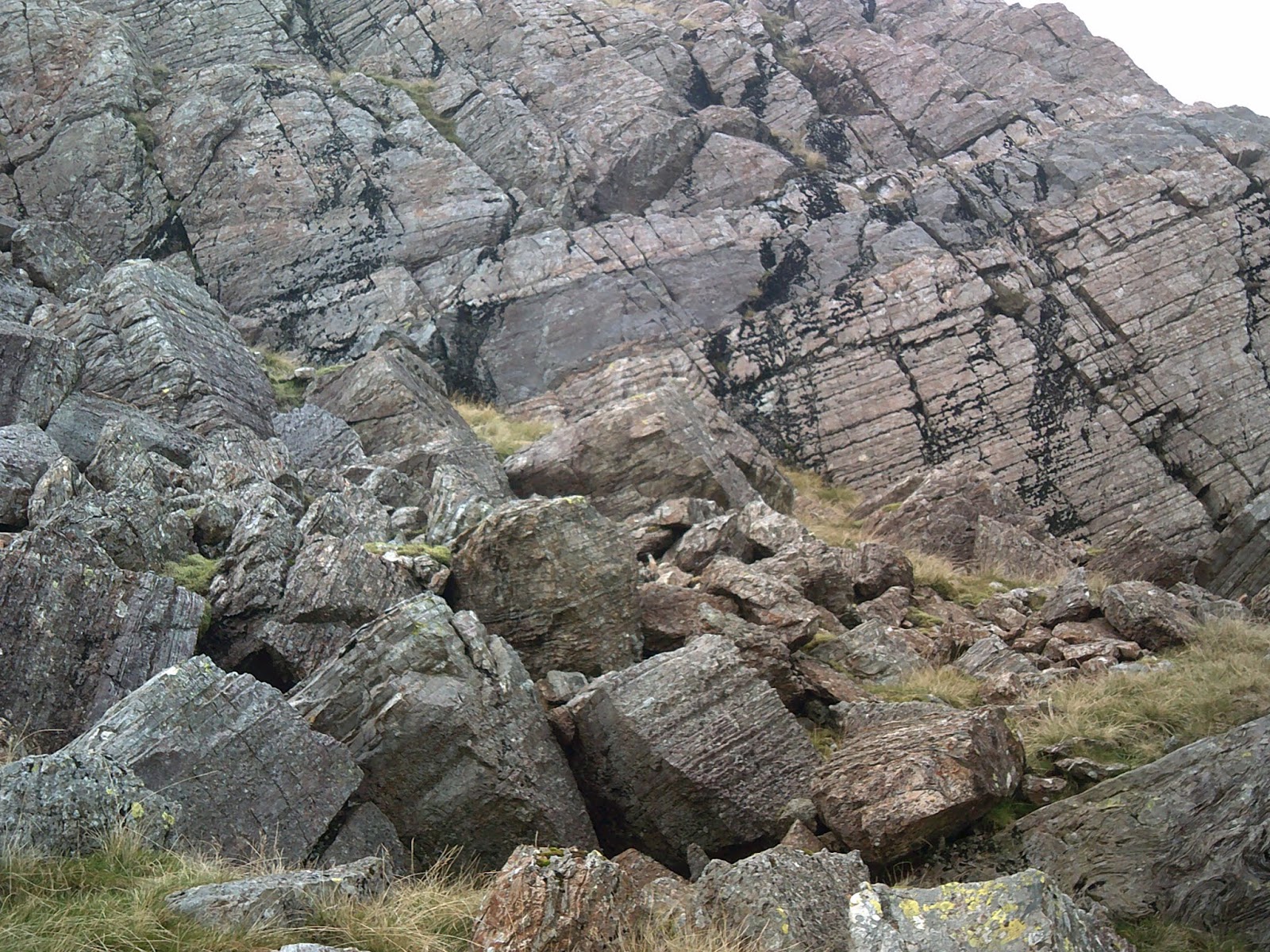 wigton physics: Volcaniclastic sediment on Bowfell