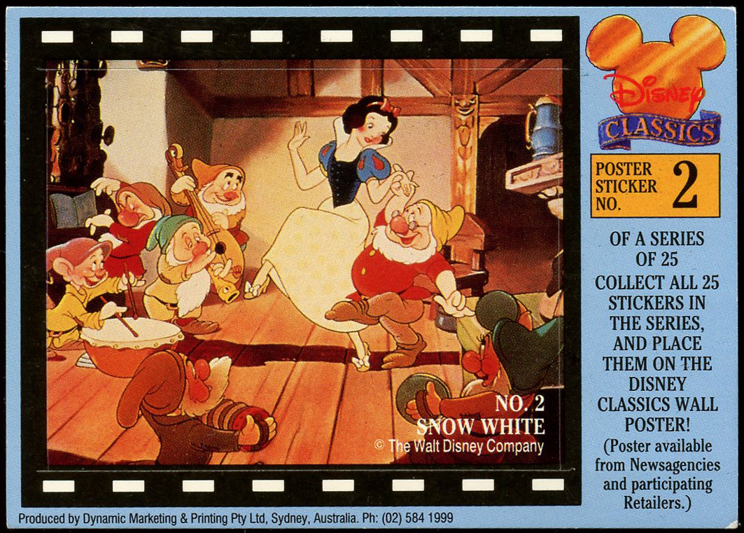 Filmic Light - Snow White Archive: 1993 Dynamic Snow White Trading Cards
