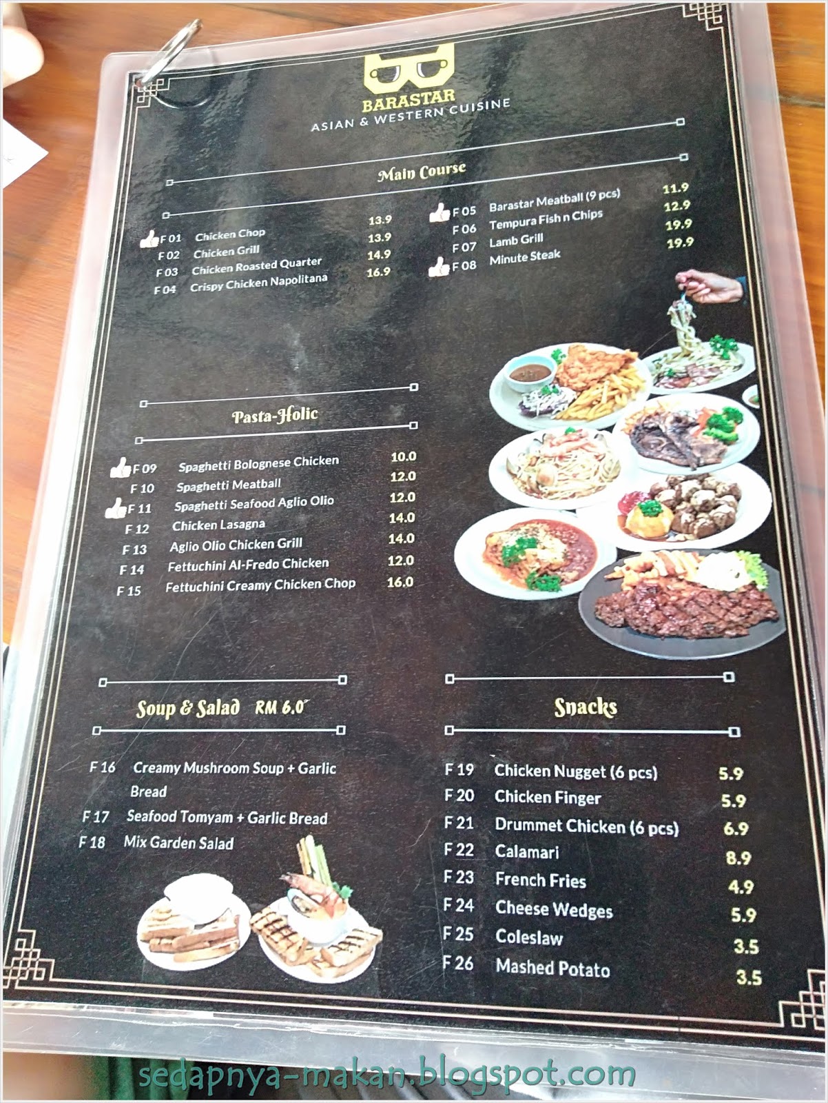 MaKaN JiKa SeDaP: Western food di Barastar Cafe, Bandar Perda, Pulau Pinang