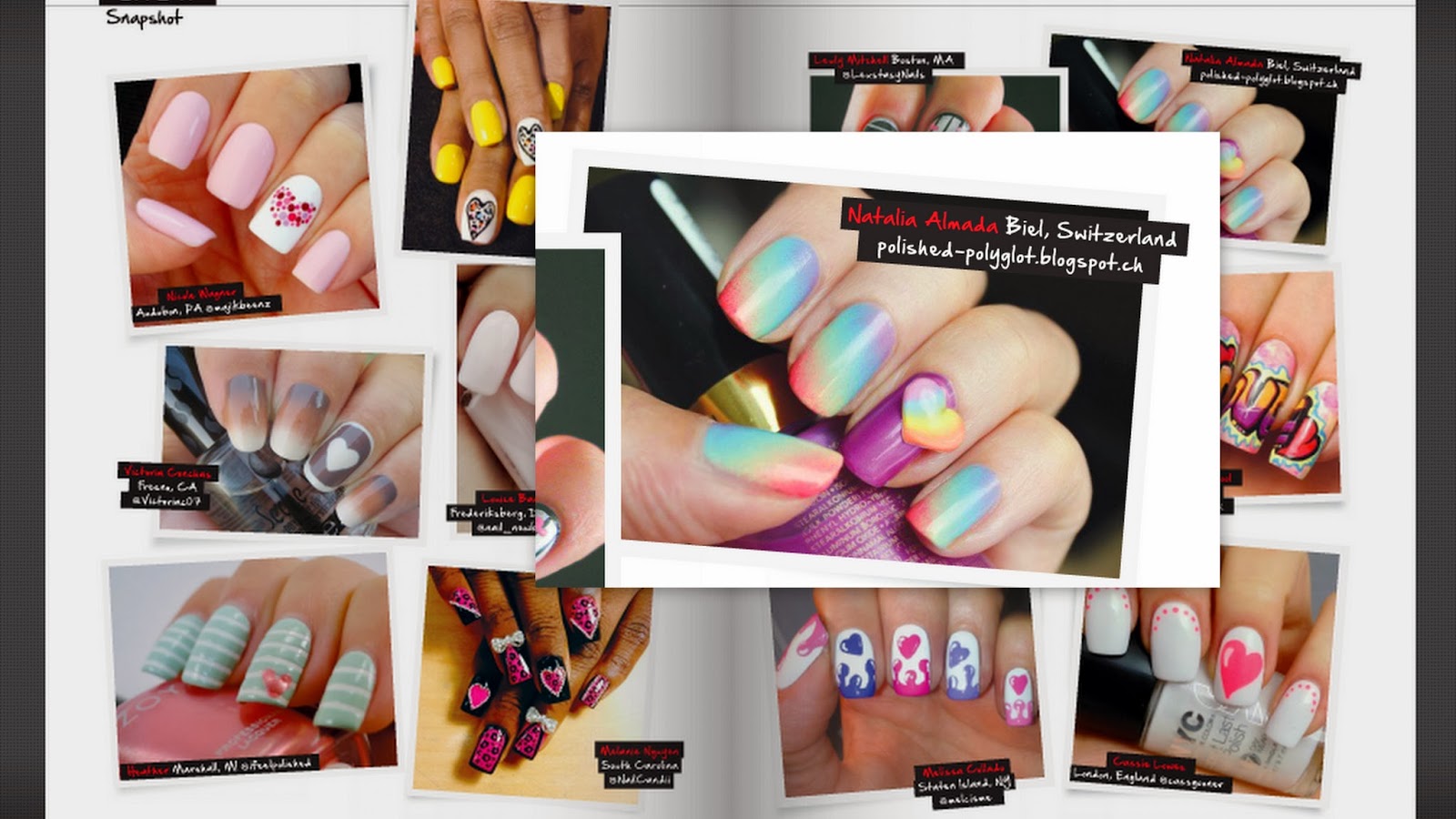 One of my nail designs on Nail it! Magazine / Polished Polyglot