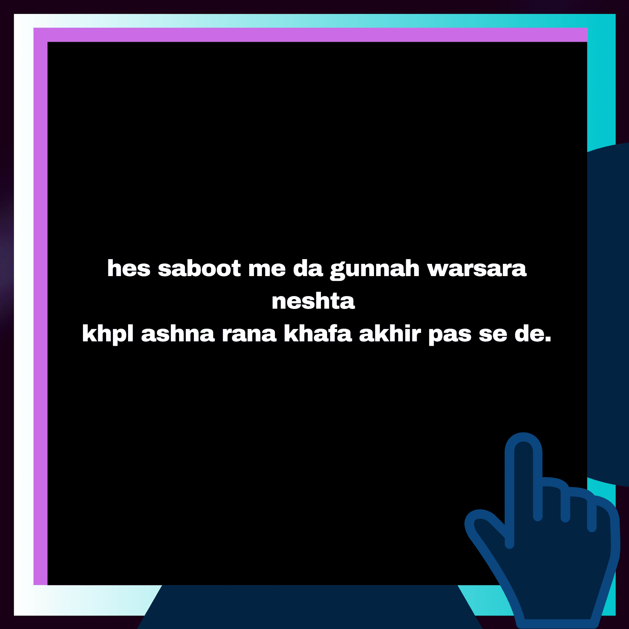 Pashto Poetry In English