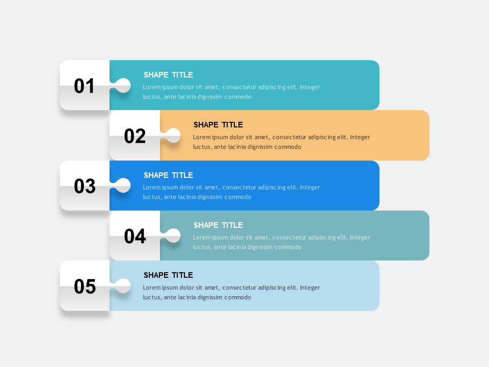Vertical Number List PowerPoint Templates - PowerPoint Free