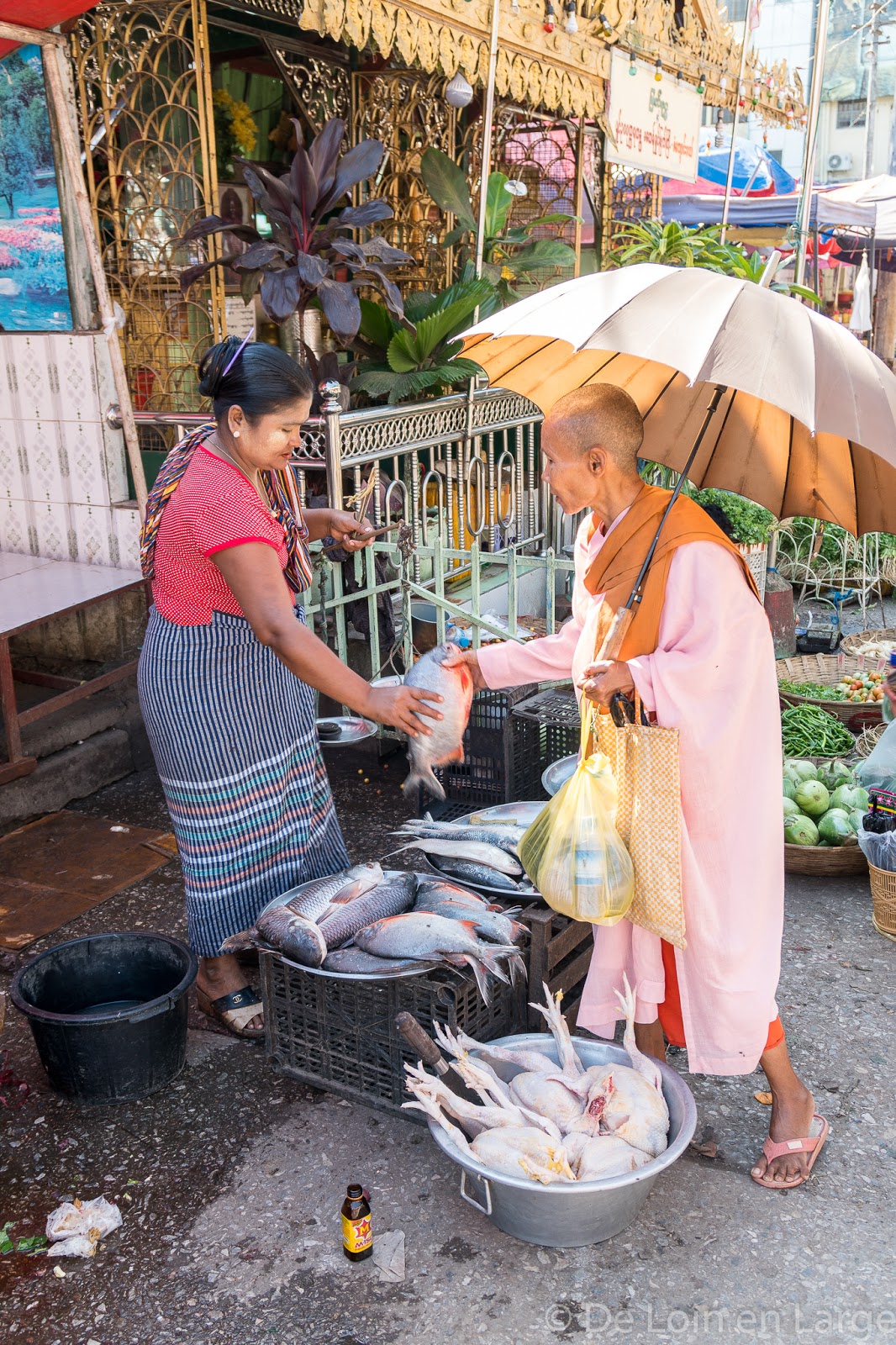 Birmanie - jour 2 : Mawlamyine - Pagodes et rochers d'or