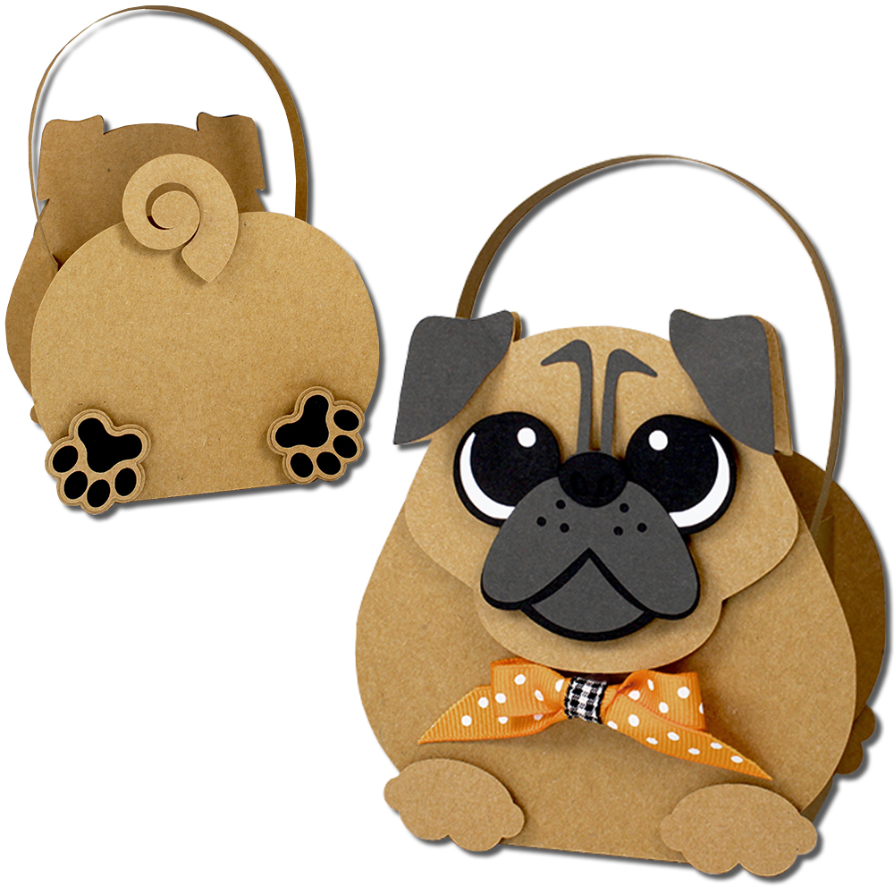 JMRush Designs: Pug Dog Basket