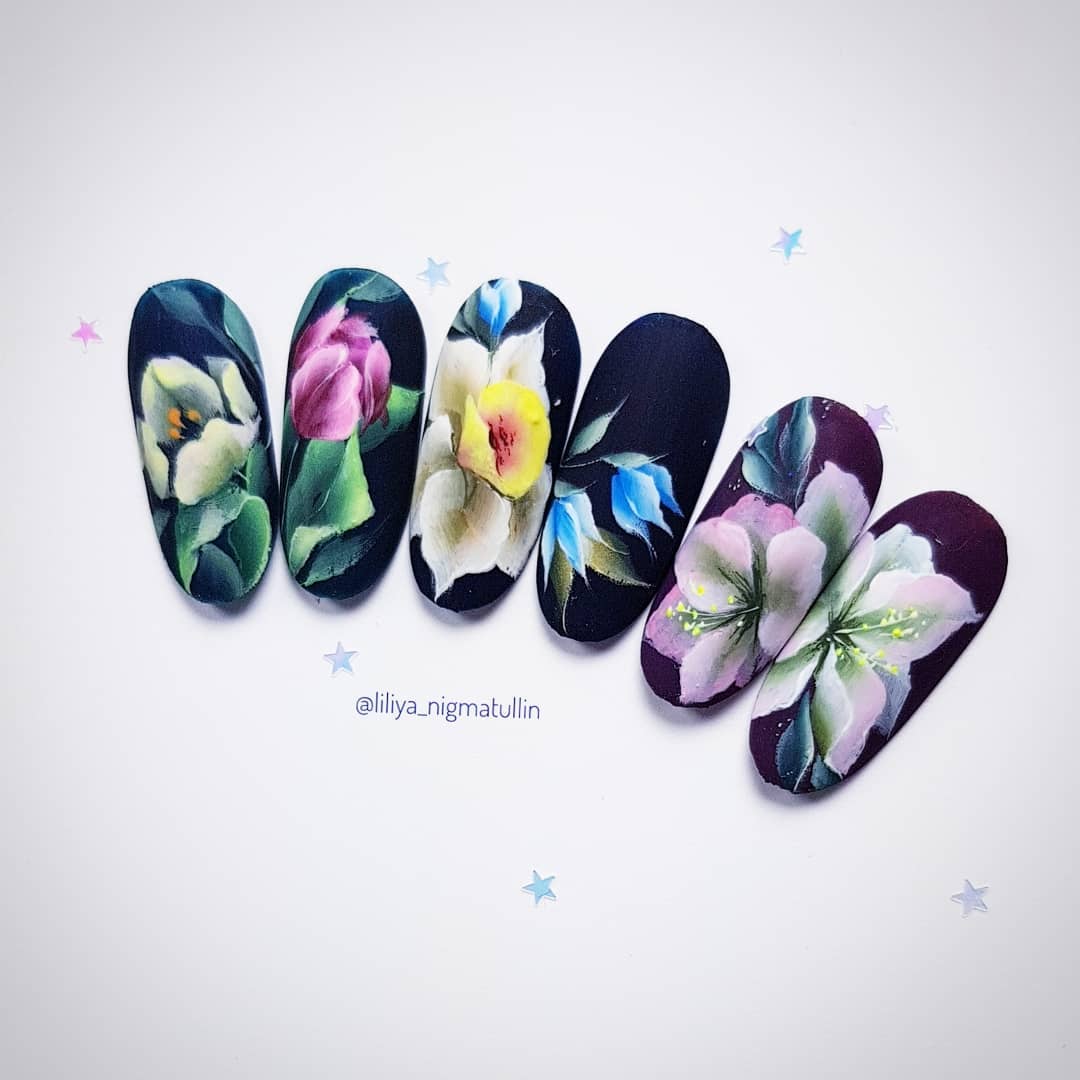 12 The Best ONE STROKE Nail Art Designs | Nail Art Tutorials Compilation