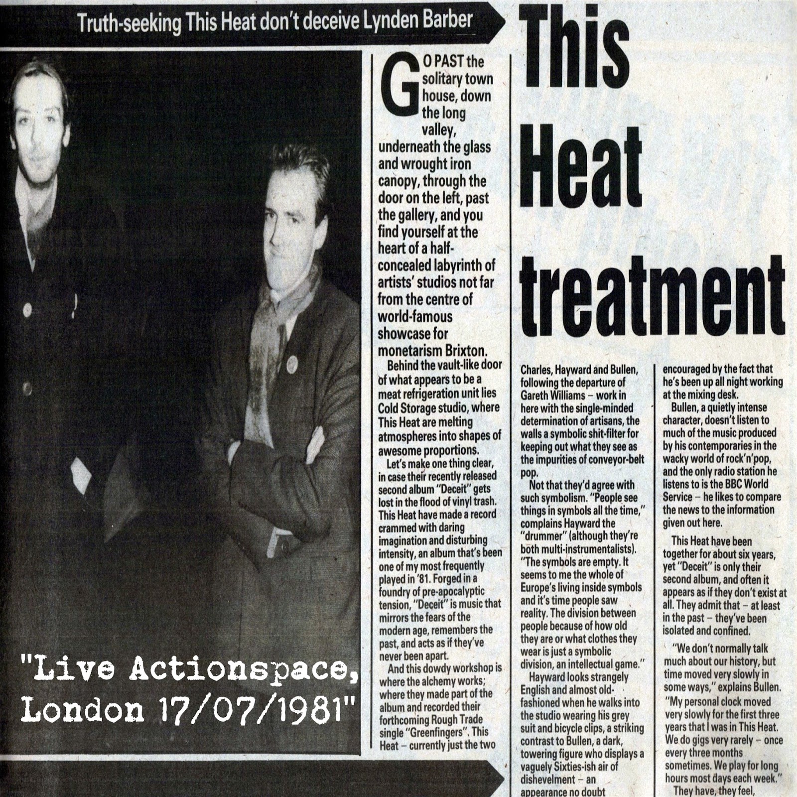 Die or D.I.Y.?: This Heat - "Live at Actionspace London 17/07/1981 ...
