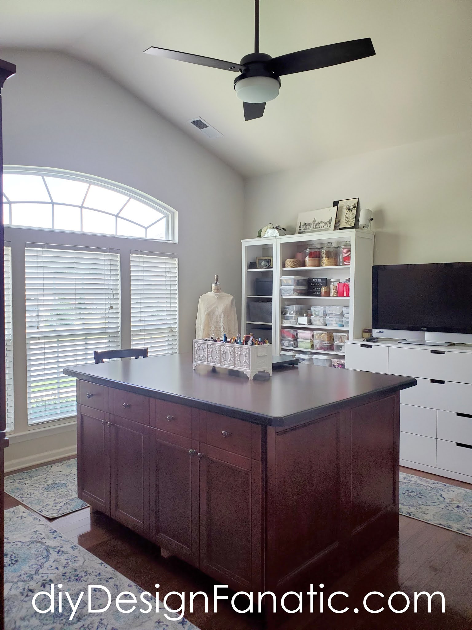 diy Design Fanatic: Office/Craft Room Reveal