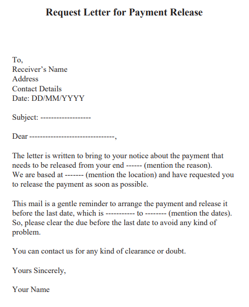 Sample Letter Reing For Balance Payment Letter Format Sample Letter Reing For Balance Payment Letter Format