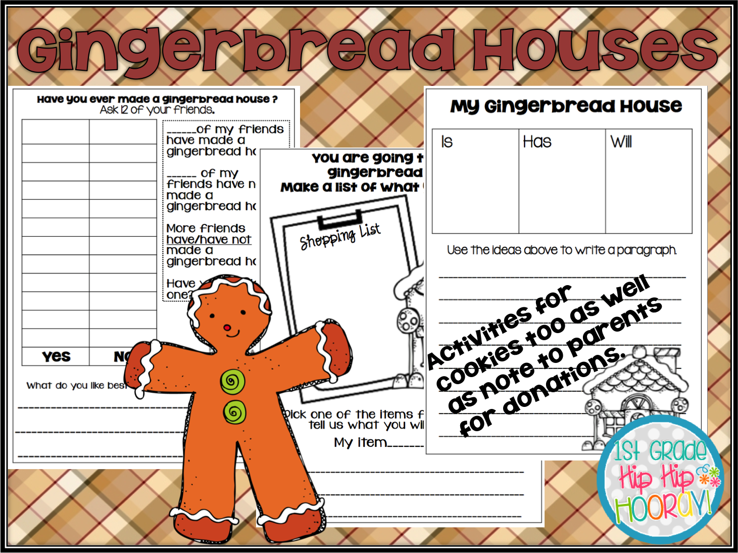 1st Grade Hip Hip Hooray!: Fun with Gingerbread