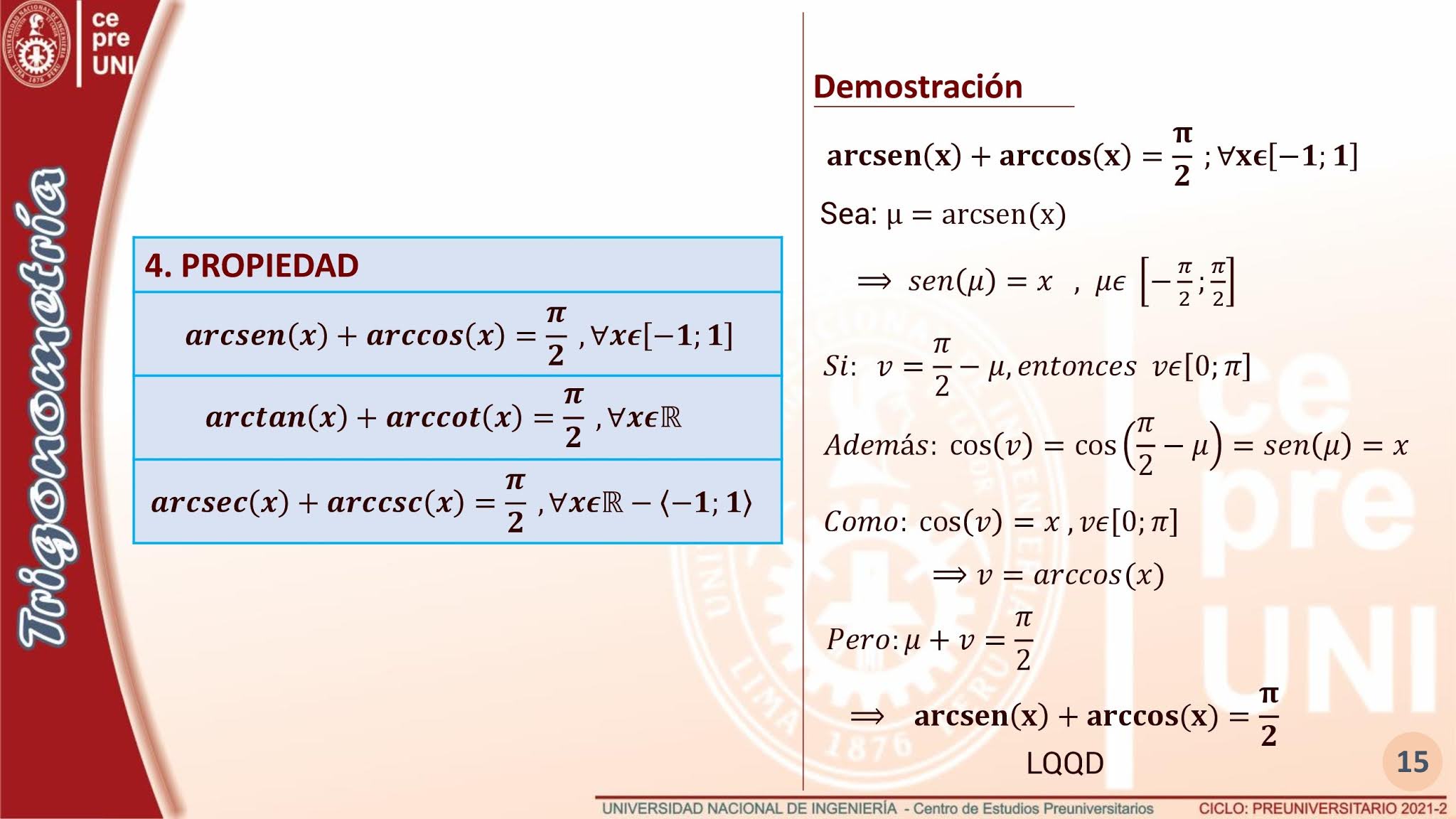 Yachakaj: Funciones trigonométricas inversas (teoría y problemas)