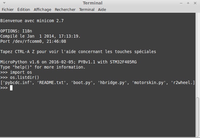 PyBoard - Comment utiliser REPL via Bluetooth Serial - MCHobby - Le Blog