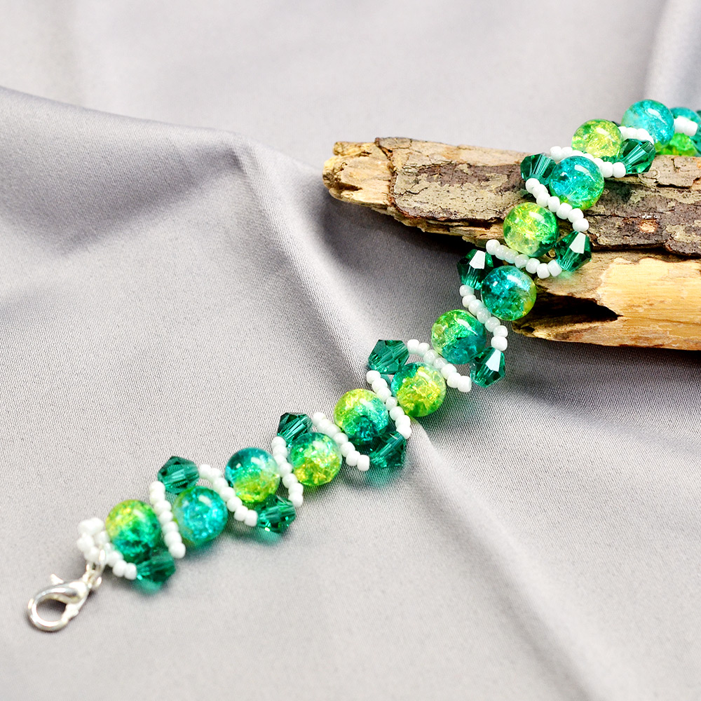 How to Make Crystal Spring Bracelet