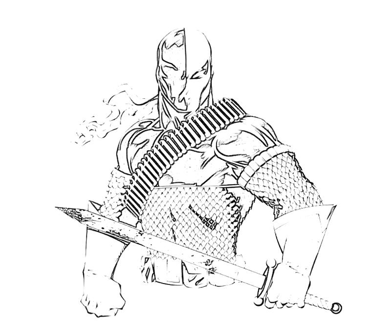 Deathstroke Coloring Pages For Kids
