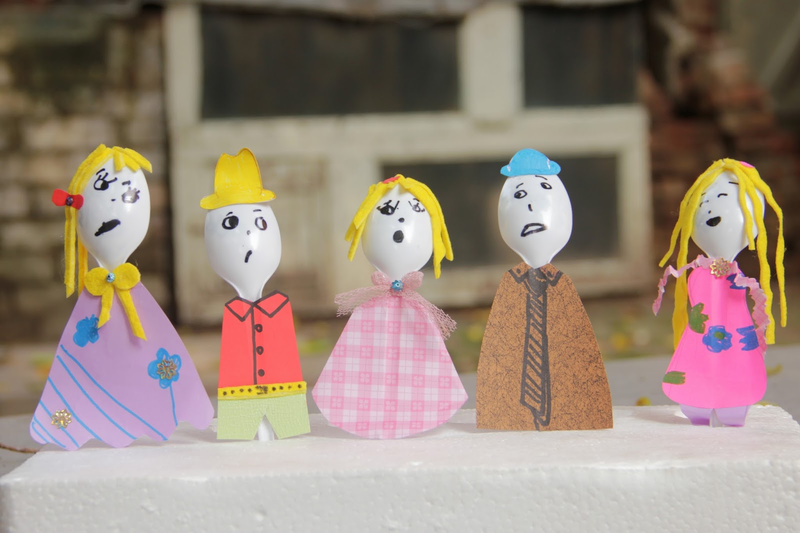 JOYRIDE WITH MIRAL: Spoon puppet Make your own!!!