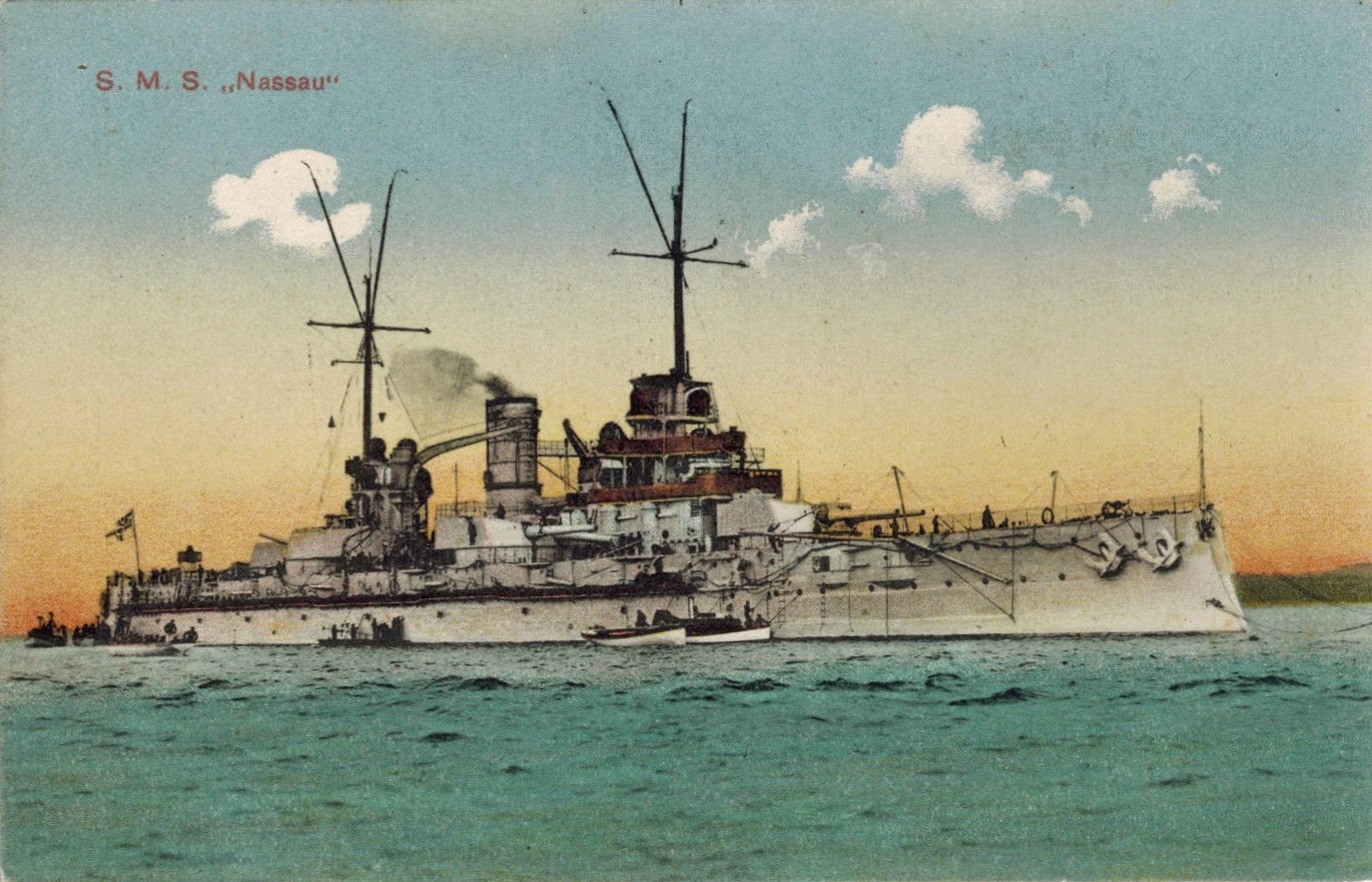 Posewe Maritime Bilder S M S Nassau