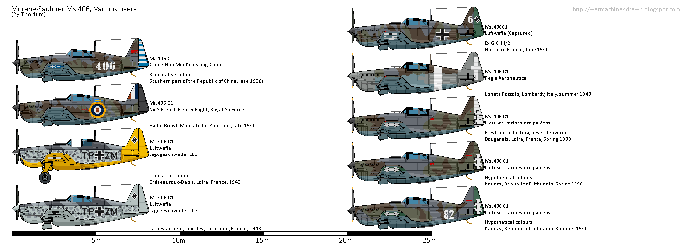 War Machines Drawn: Morane-Saulnier Ms.406, foreign users, part one