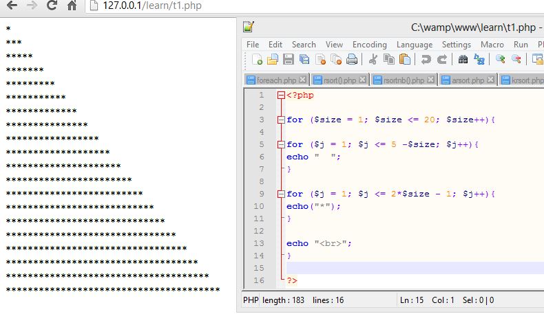 Perulangan Bersarang Pada PHP - Belajar Coding
