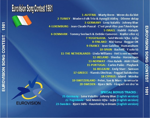Eurovision Song Contest Music: EUROVISION SONG CONTEST 1981
