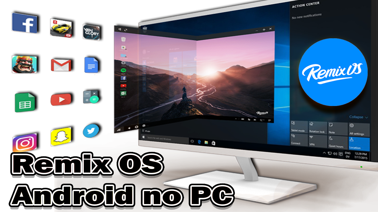 Remix OS Android Para PC | Como Baixar Instalar e Configurar