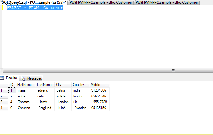 Sql Select Statement Example Trickcode Free Source Code Download And Tutorials Trickcode