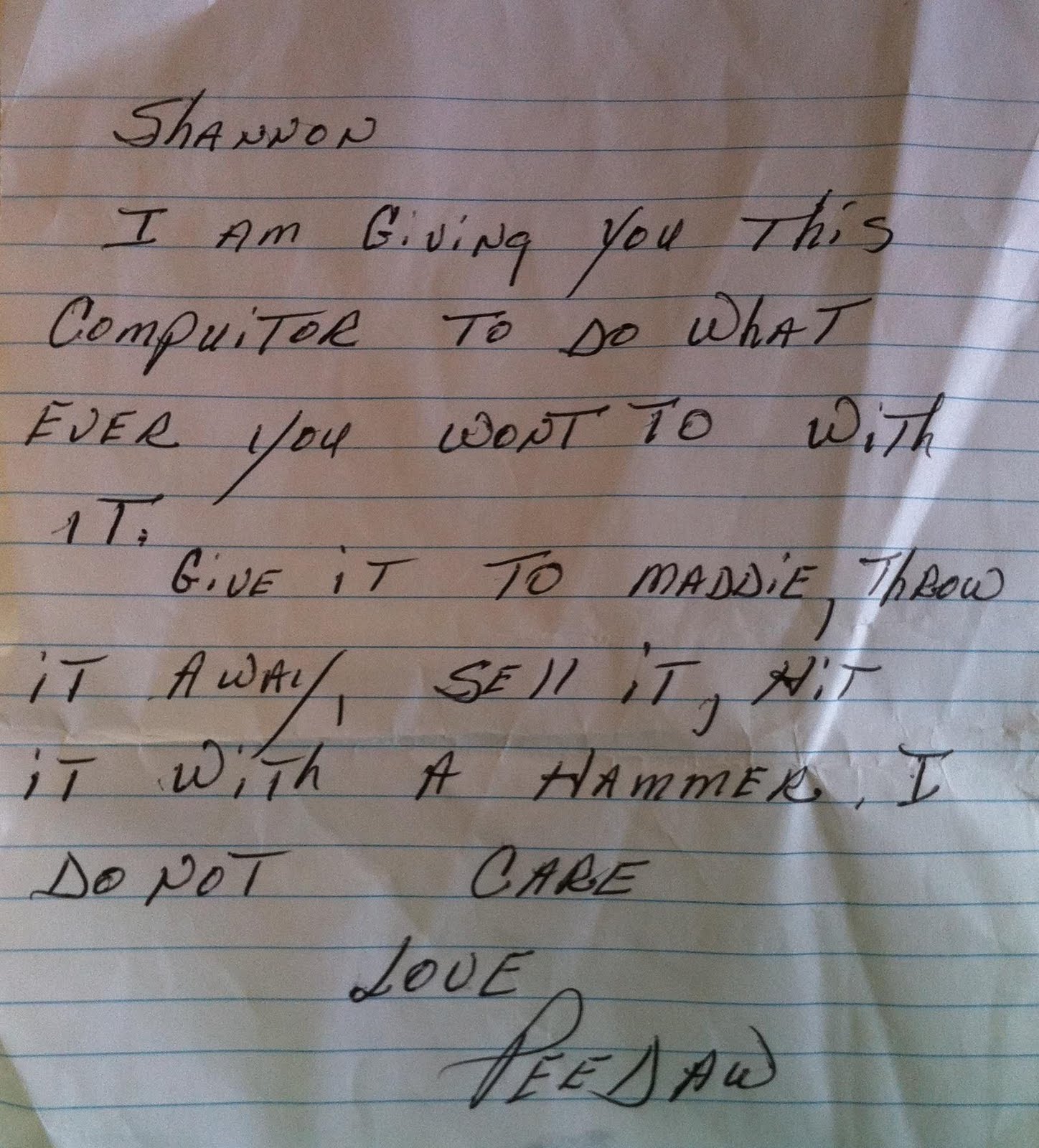 Sweet Blessings: Step AWAY from the Computer Daddy