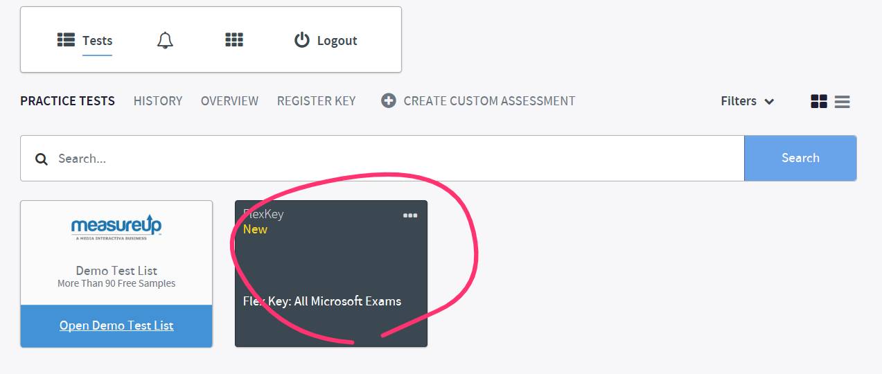 [快速教學] 如何使用MeasureUP 上的模擬試題, 以Microsoft Official Practice Test for MCP 為例