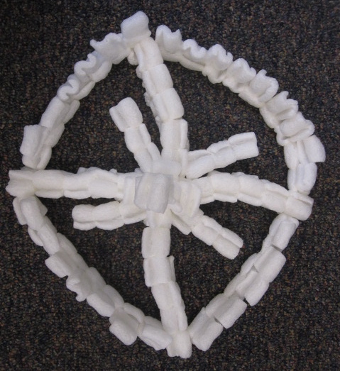 shine brite zamorano: styro snow.