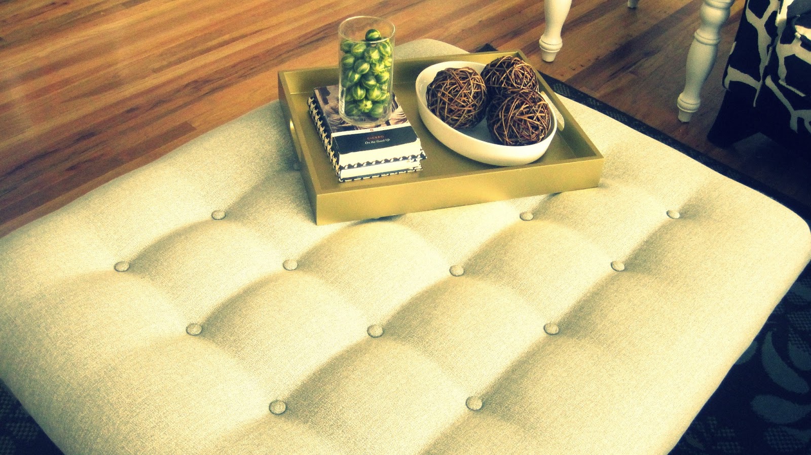 Corner of Canal & Lafayette: DIY Tufted Coffee Table