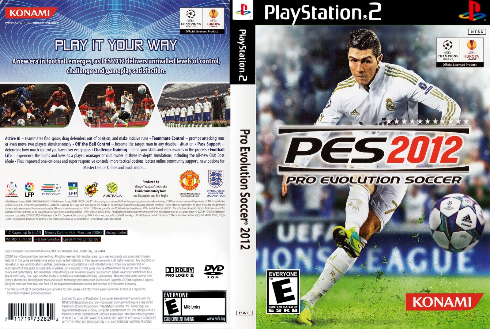 Capa PES - Pro Evolution Soccer 2012:Covers Filmes