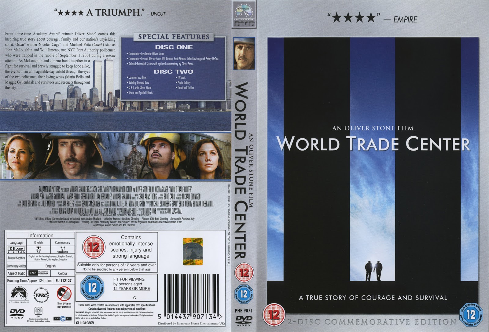 Movie Memorabilia Emporium: World Trade Center 2006 DVD Cover
