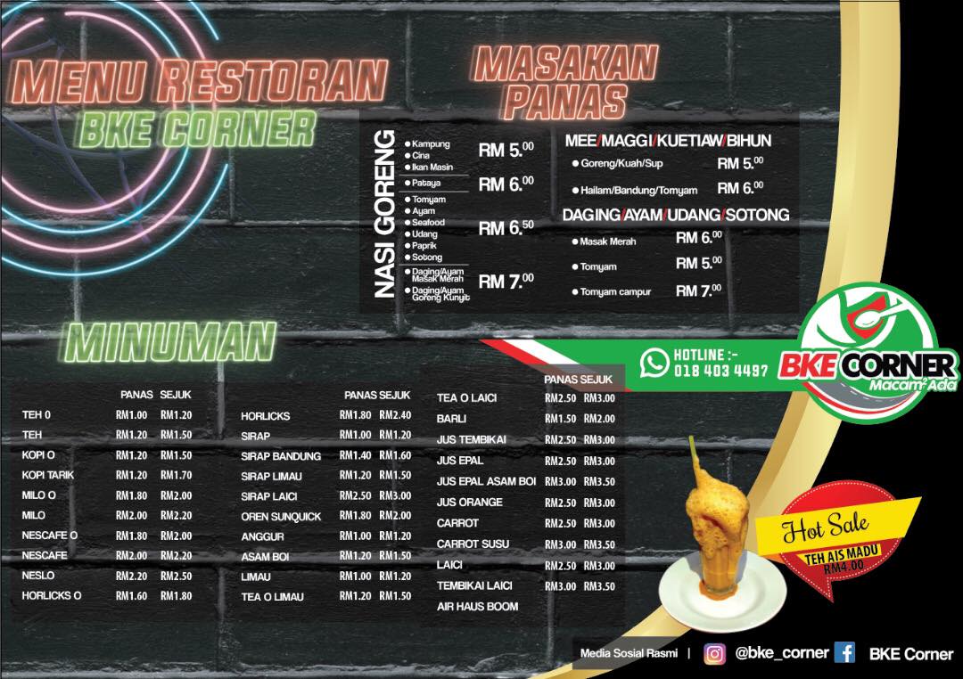 BKE Corner - Western Food - Travelog Syuhada Salleh