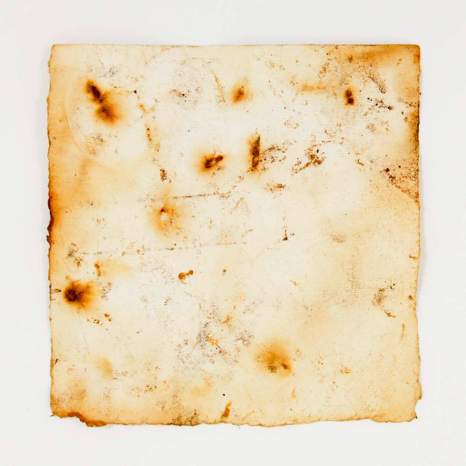 Rust Dyeing on Paper