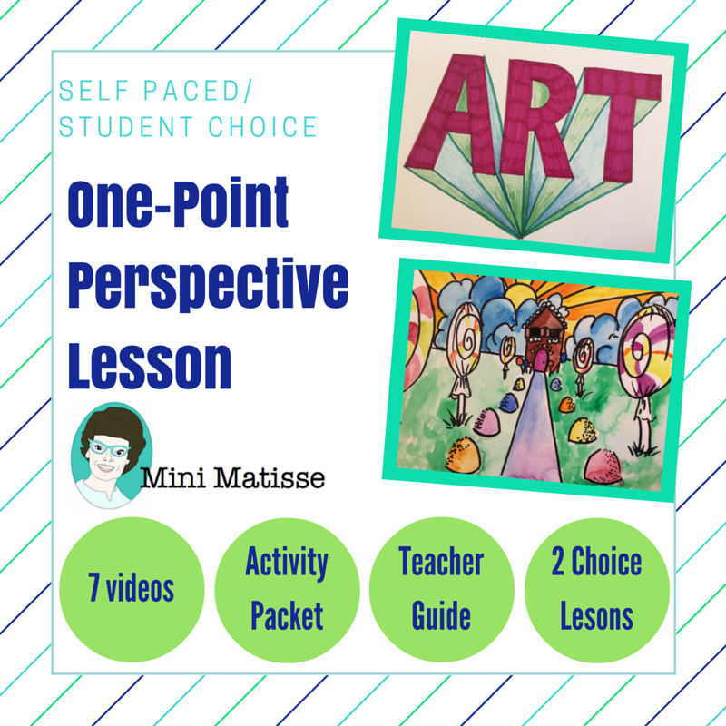 Mini Matisse: Self Paced/Student Choice... One-Point Perspective Lesson