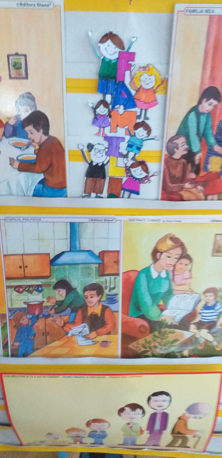 GRUPA-BOBOCEILOR 2017-2020: Cunoasterea mediului:"Familia mea"(lectura dupa imagini)