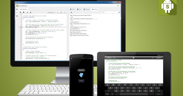 DroidScript JavaScript Editor | mondo di android